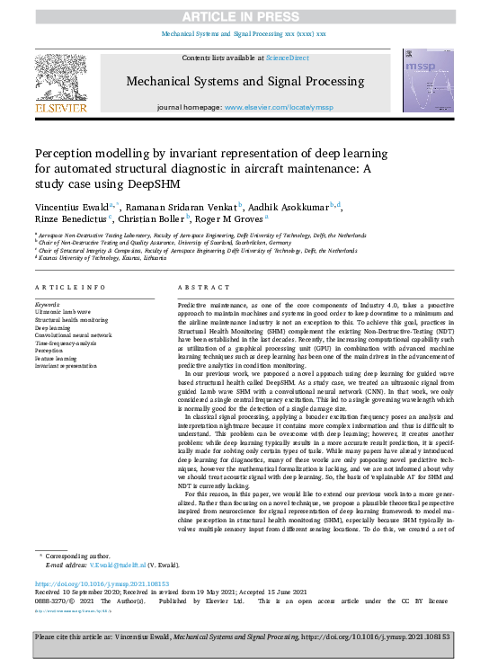 Pdf Perception Modelling By Invariant Representation Of Deep Learning For Automated Structural