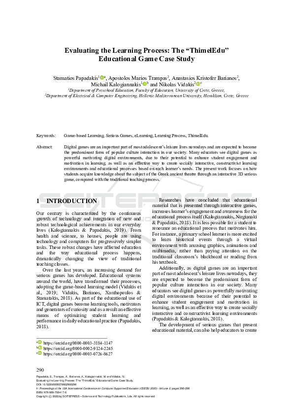 (PDF) Evaluating the Learning Process: The “ThimelEdu” Educational Game ...
