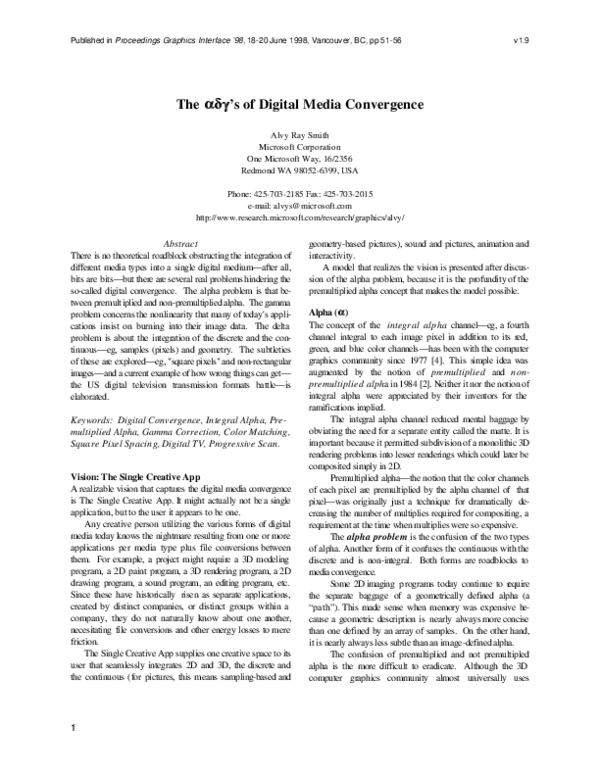(PDF) The adg ’ s of Digital Media Convergence
