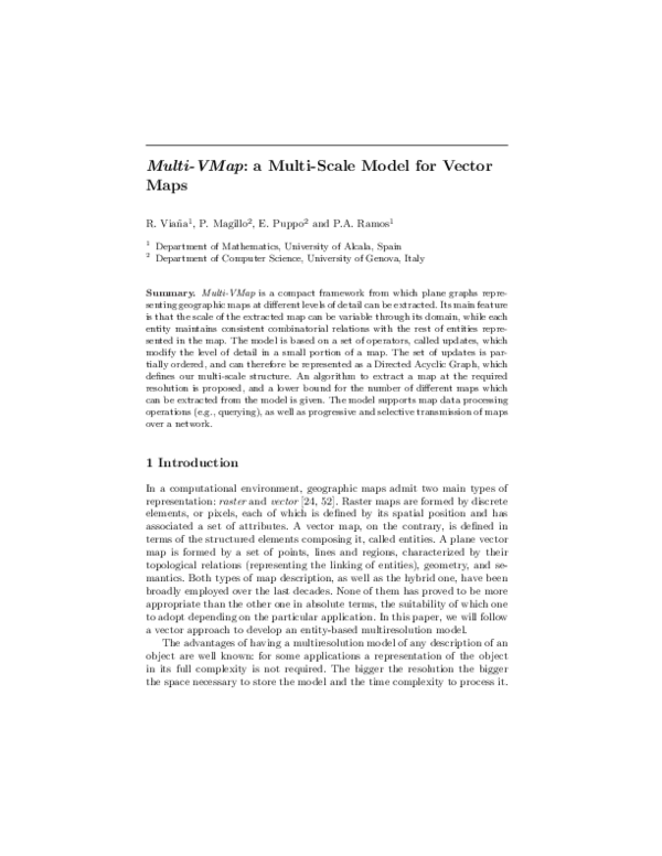 (PDF) Multi-VMap: A Multi-Scale Model for Vector Maps