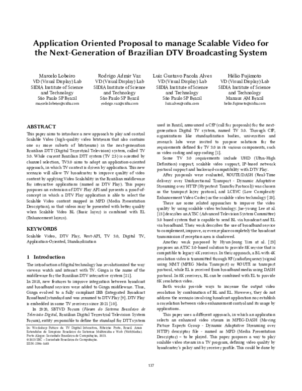 (PDF) Application Oriented Proposal to manage Scalable Video for the Next-Generation of ...