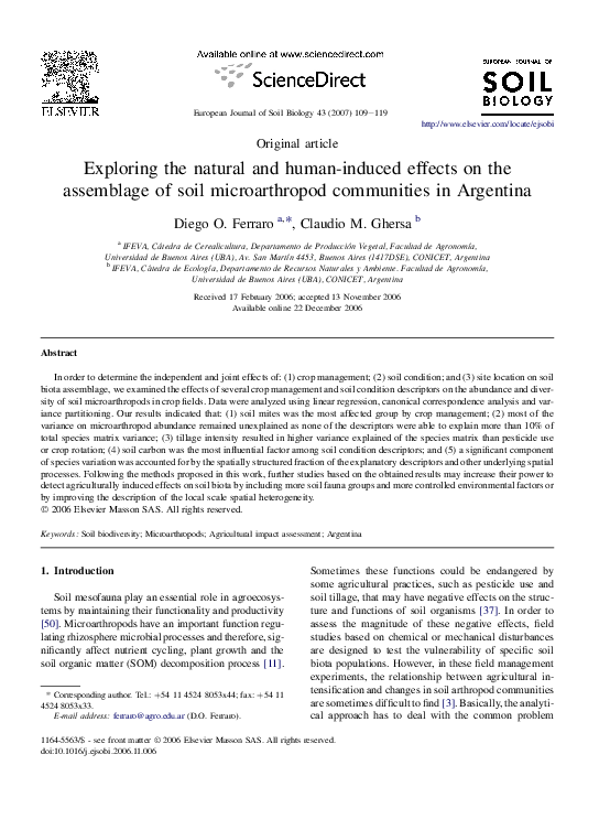 (PDF) Exploring the natural and human-induced effects on the assemblage ...
