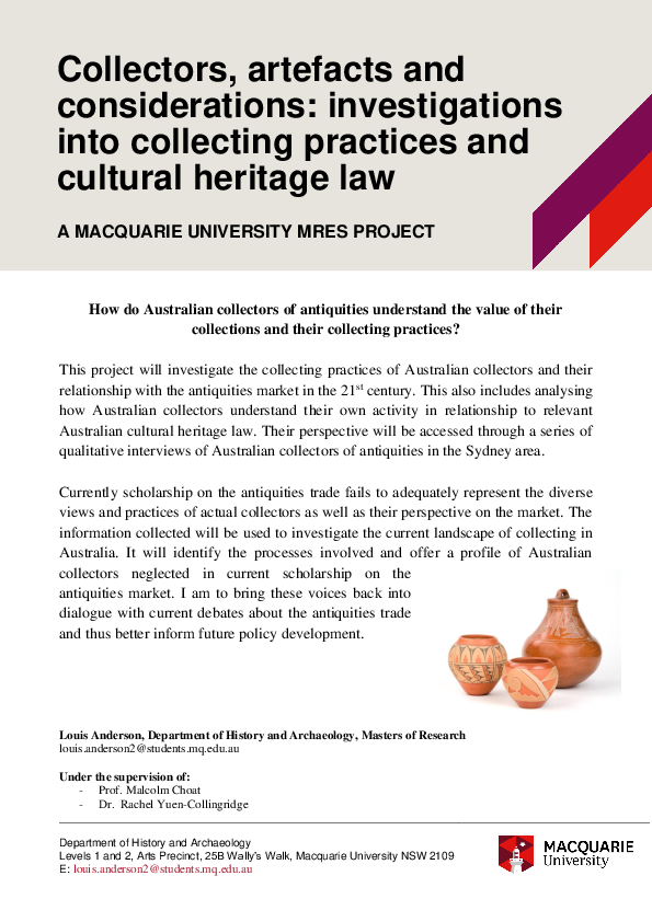 (PDF) How do Australian collectors of antiquities understand the value ...