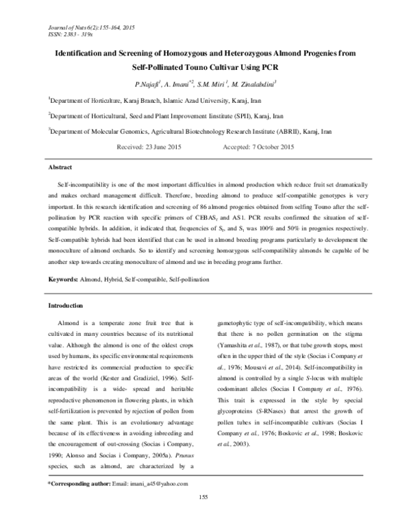 (PDF) Identification and Screening of Homozygous and Heterozygous ...