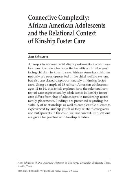 (PDF) Connective complexity: African American adolescents and the ...