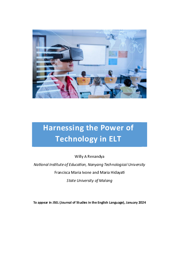 (PDF) Harnessing the Power of Technology in ELT