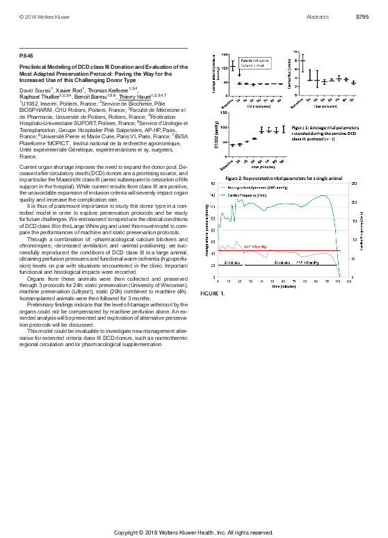 (PDF) Preclinical Modeling of DCD class III Donation and Evaluation of ...