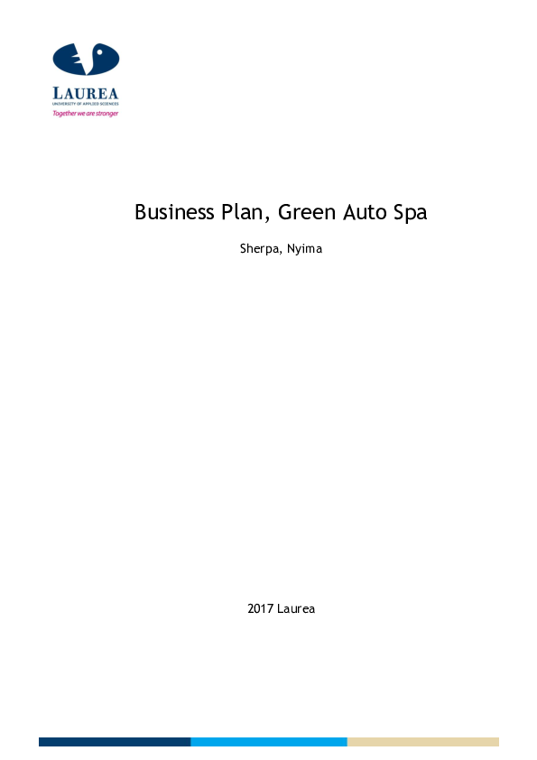 (PDF) Business Plan : Green Auto Spa