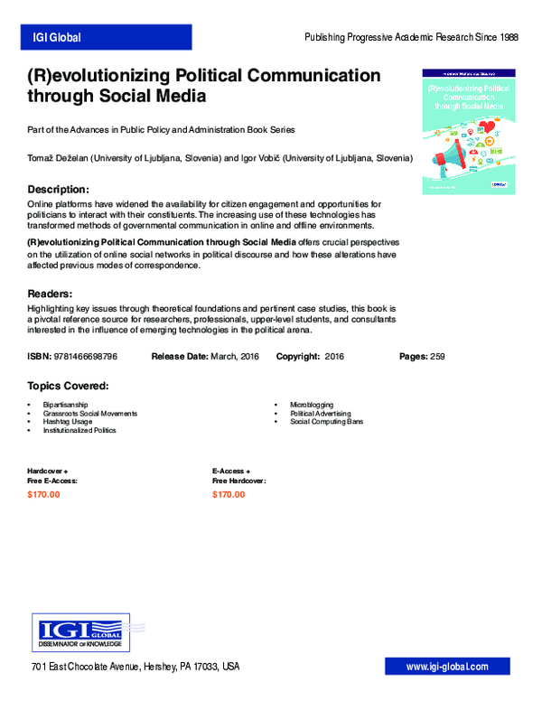 (PDF) (R)evolutionizing Political Communication through Social Media