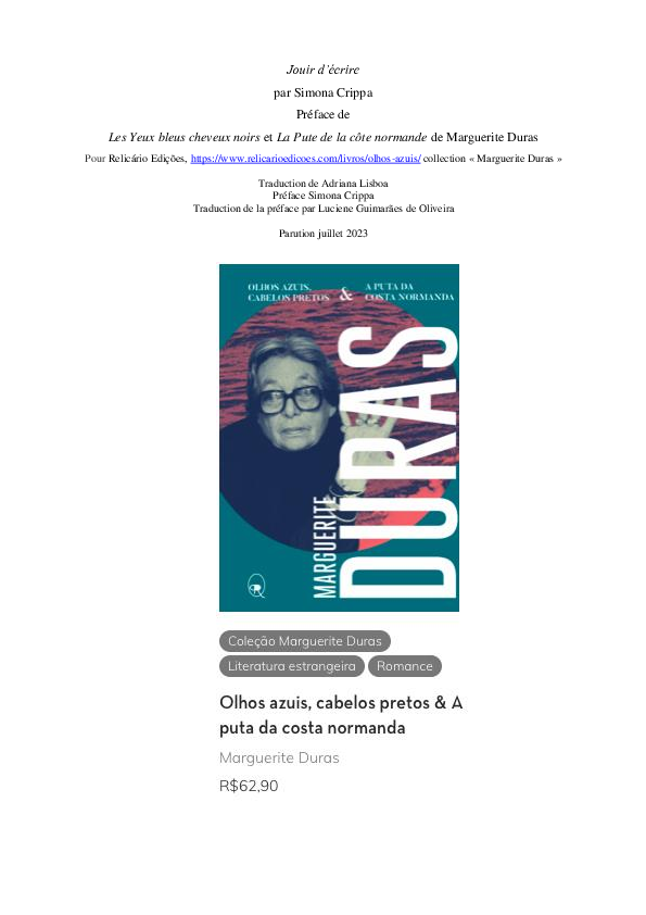 (PDF) Jouir d'écrire