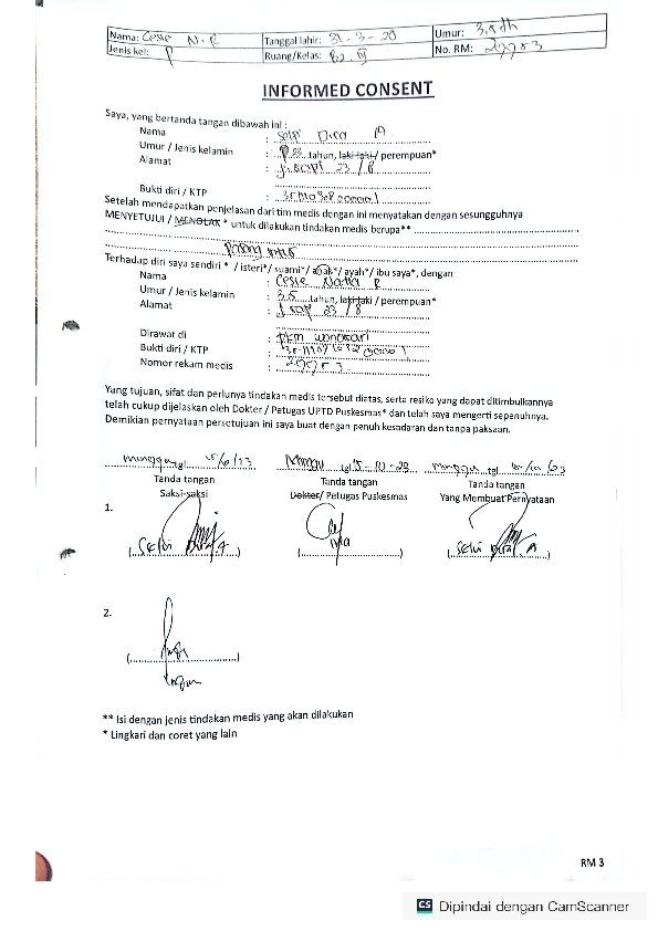 (PDF) Dokumen Inform Consent