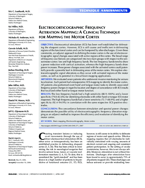 (PDF) Electrocorticographic Frequency Alteration Mapping