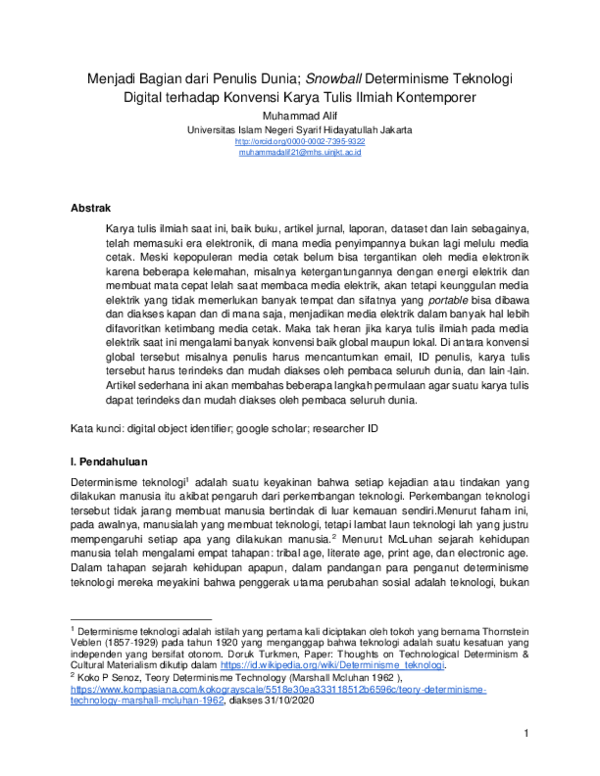 (PDF) Menjadi Bagian dari Penulis Dunia