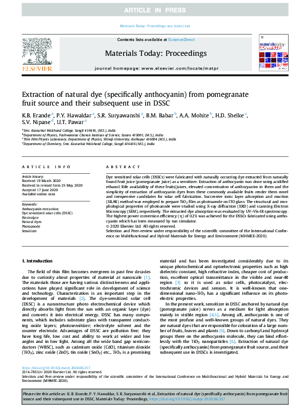 (PDF) Extraction of natural dye (specifically anthocyanin) from ...