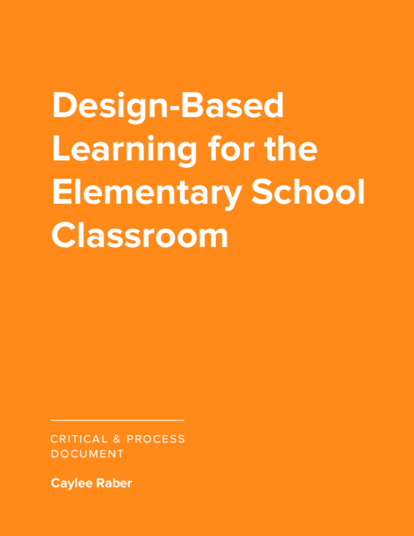 (PDF) Design-Based Learning for the Elementary School Classroom