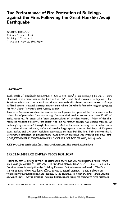 (PDF) The Performance Of Fire Protection Of Buildings Against The Fires ...