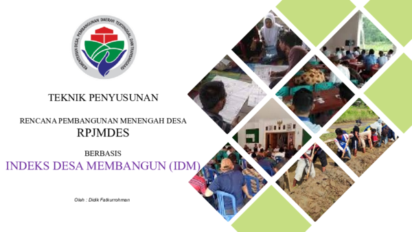 (PPT) PENYUSUNAN RPJMDES BERBASIS INDEKS DESA MEMBANGUN