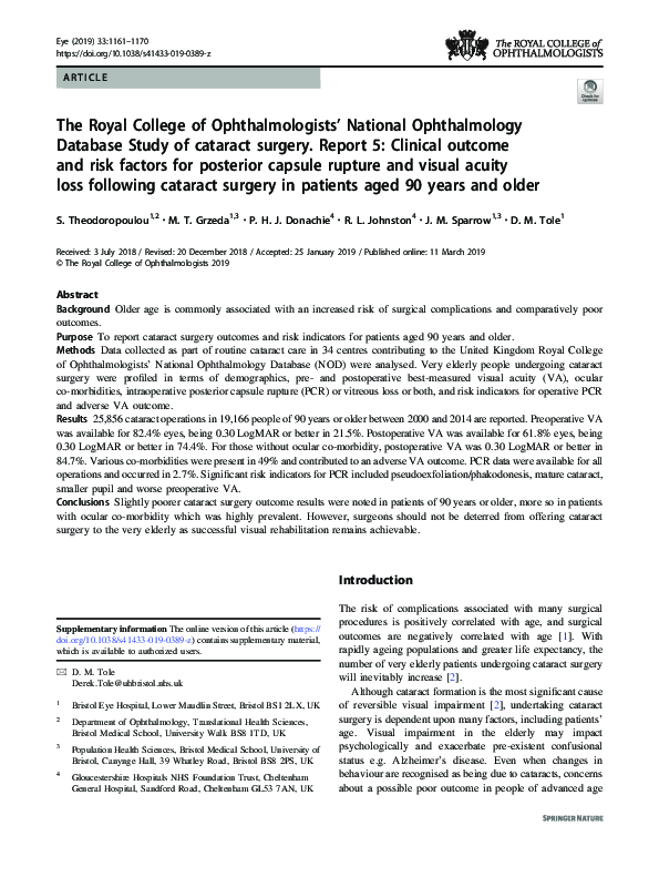 (PDF) The Royal College of Ophthalmologists’ National Ophthalmology ...