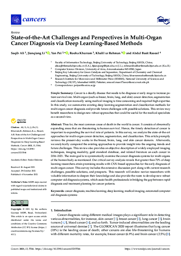 (PDF) State-of-the-Art Challenges and Perspectives in Multi-Organ ...