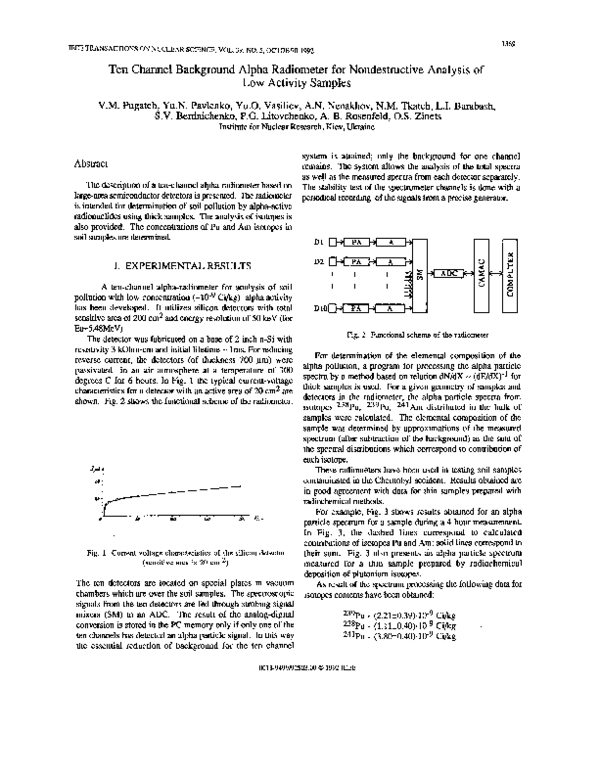 (PDF) Ten channel background alpha radiometer for nondestructive ...