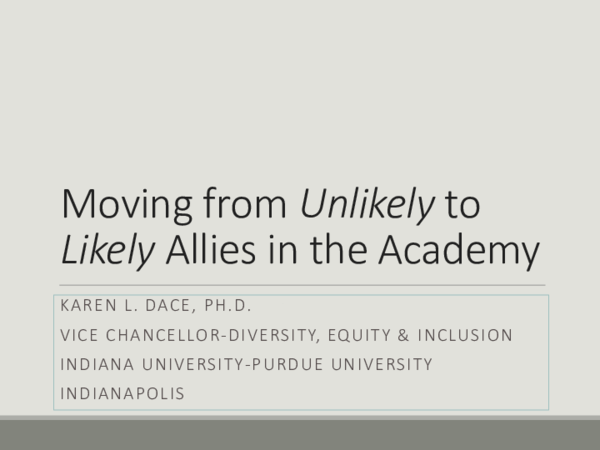 (PDF) Unlikely Allies in the Academy