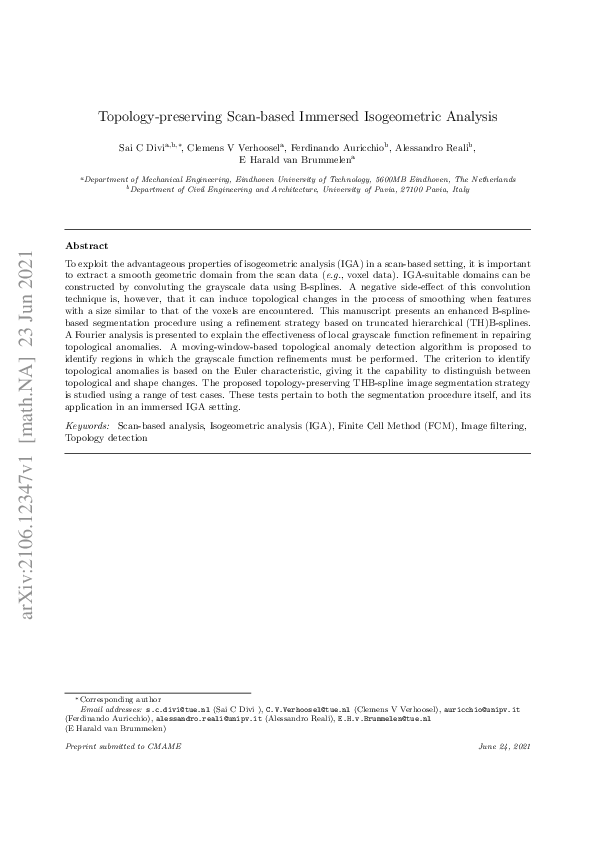 (PDF) Topology-preserving scan-based immersed isogeometric analysis