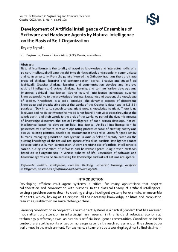 (PDF) Development of Artificial Intelligence of Ensembles of Software ...
