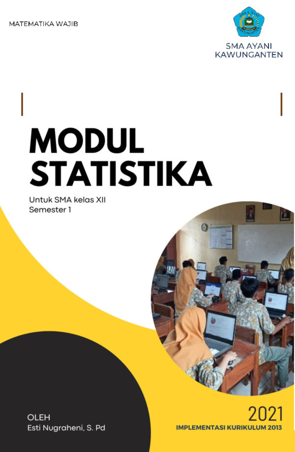(PDF) Modul Statistika yang disesuaikan dengan Model Pembelajaran ...