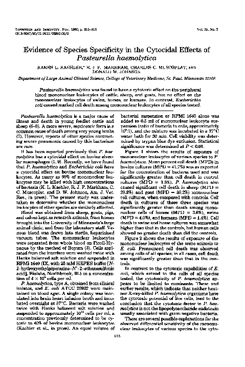 (PDF) Evidence of species specificity in the cytocidal effects of ...