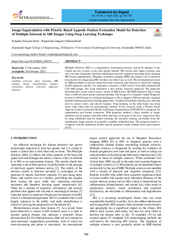 Pdf Image Segmentation With Priority Based Apposite Feature 6426