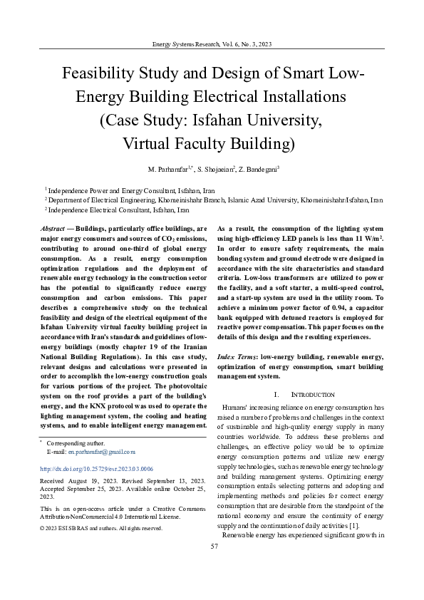 (PDF) Feasibility Study and Design of Smart Low-Energy Building Electrical Installations (Case ...