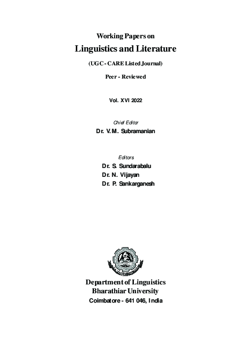 (PDF) OFFICIAL NEGLECT AND TRIBAL LANGUAGES: ANALYZING LANGUAGE ...
