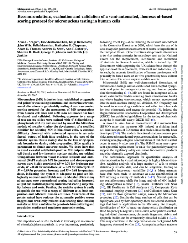 (PDF) Recommendations, evaluation and validation of a semi-automated ...