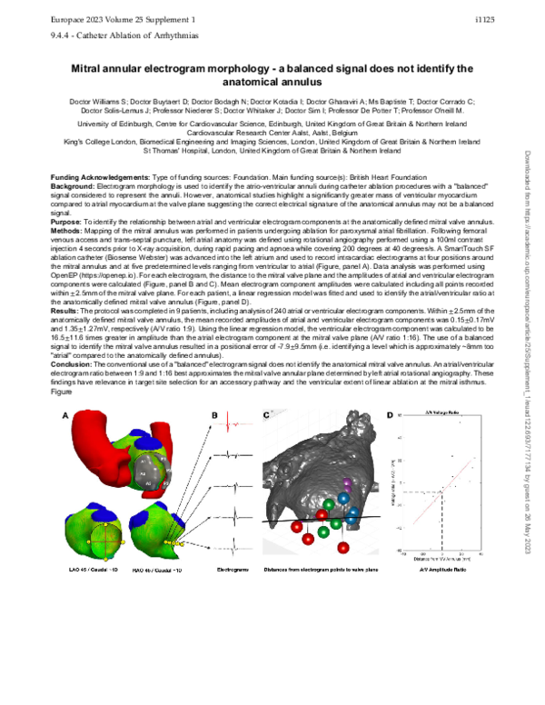 (PDF) Mitral annular electrogram morphology - a balanced signal does ...