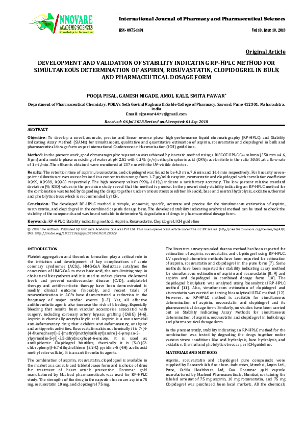 (PDF) Development and Validation of Stability Indicating RP-HPLC Method for Simultaneous ...