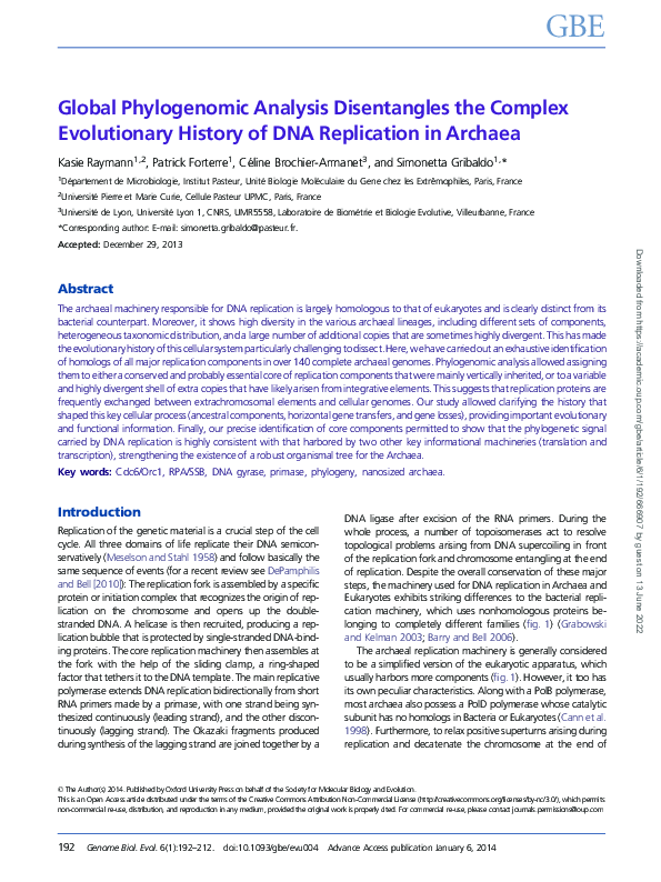 (PDF) Global Phylogenomic Analysis Disentangles the Complex ...