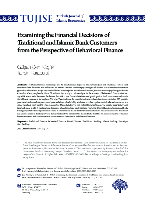 (PDF) Examining the Financial Decisions of Traditional and Islamic Bank ...