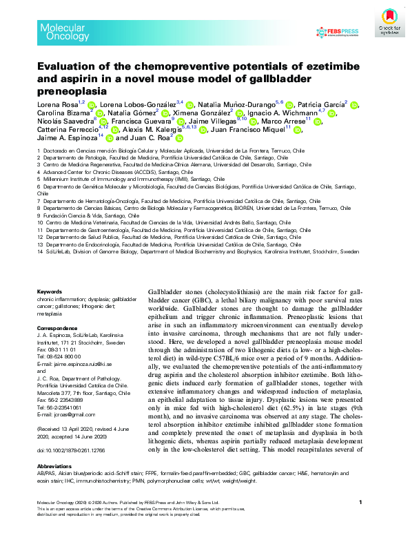 (PDF) Evaluation of the chemopreventive potentials of ezetimibe and ...