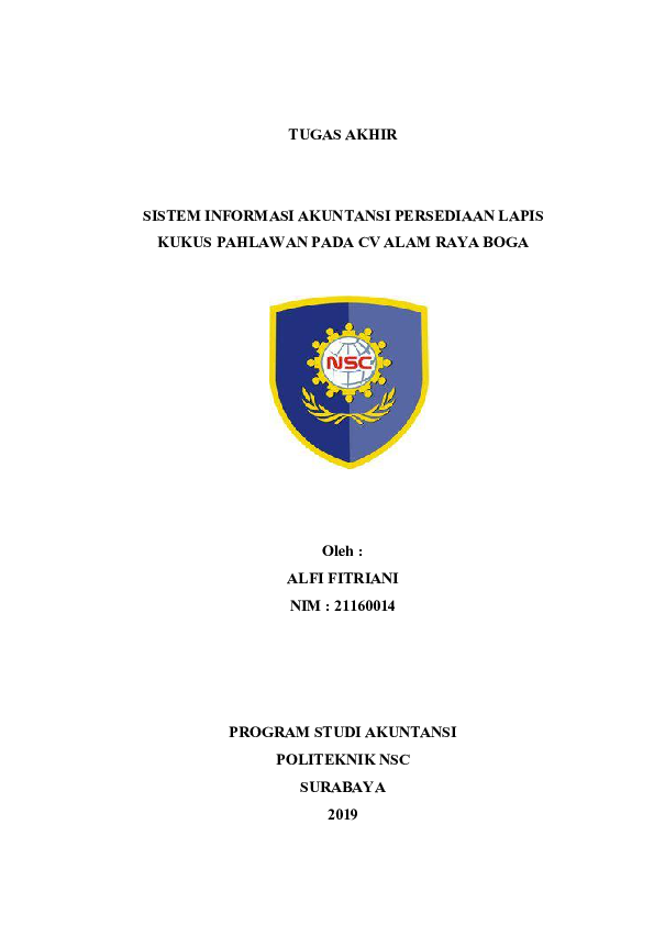 (PDF) Sistem Informasi Akuntansi Persediaan Lapis Kukus Pahlawan Pada ...