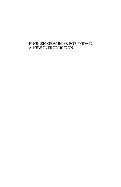 (PDF) English Grammar for Today
