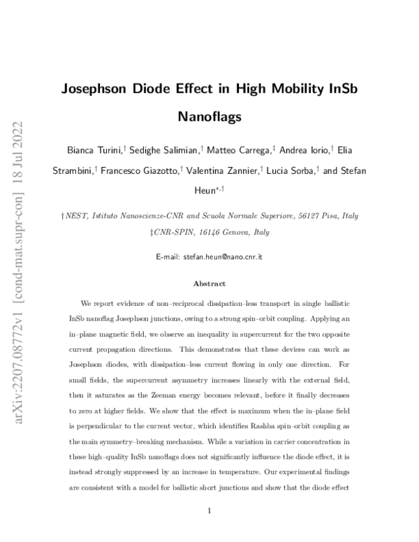 (PDF) Josephson Diode Effect in High-Mobility InSb Nanoflags