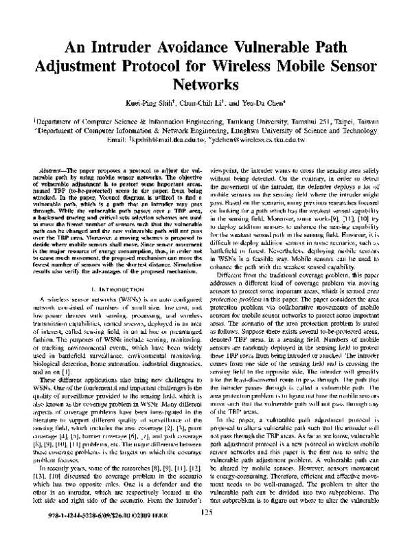(PDF) An intruder avoidance vulnerable path adjustment protocol for ...
