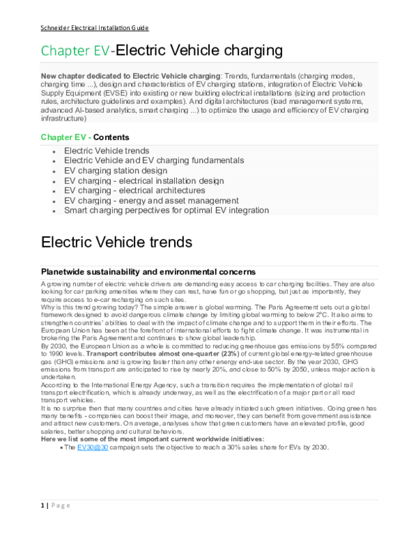 (PDF) Chapter EV -Electric Vehicle charging