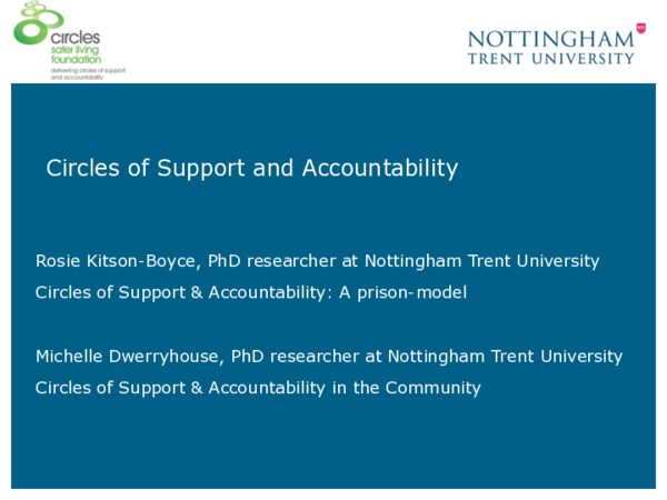 (PDF) Circles of support and accountability
