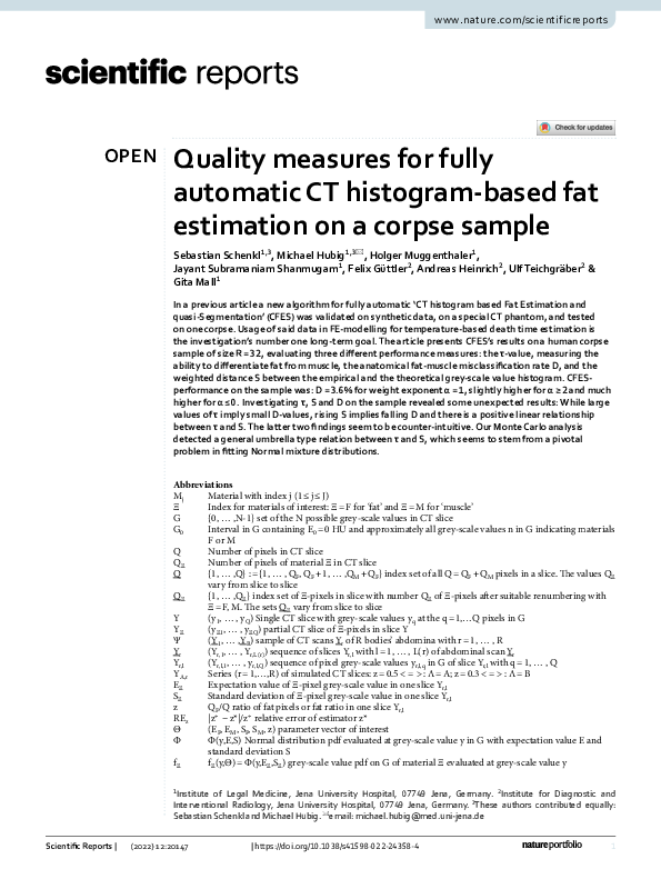 (PDF) Quality measures for fully automatic CT histogram-based fat ...