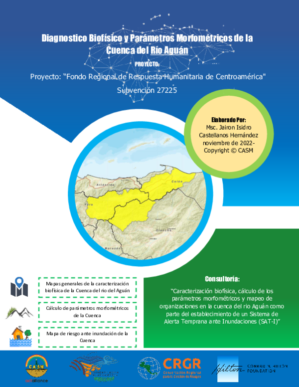 (PDF) Diagnostico biofísico y parámetros morfométricos Cuenca Río Aguan