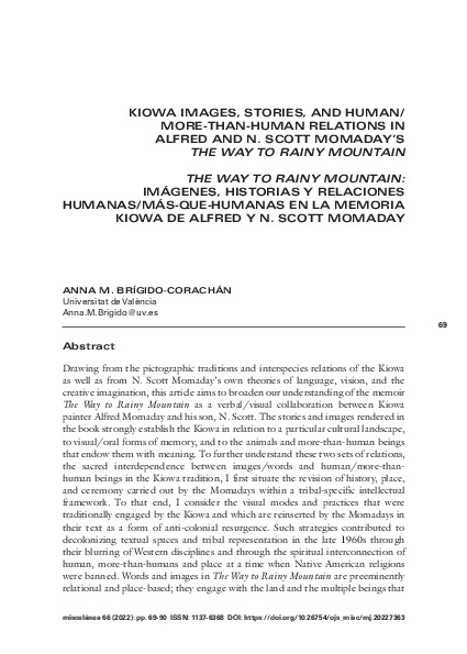 (PDF) KIOWA IMAGES, STORIES, AND HUMAN/ MORE-THAN-HUMAN RELATIONS IN ...