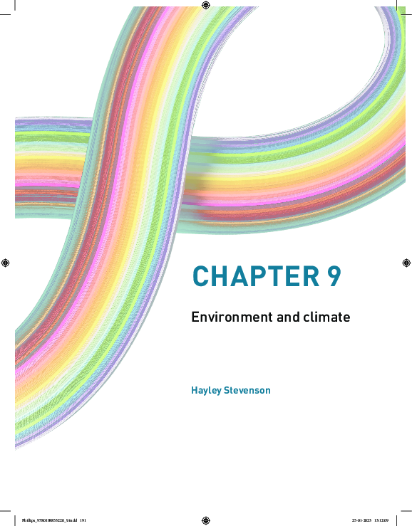 (PDF) Chapter 9. Environment and Climate