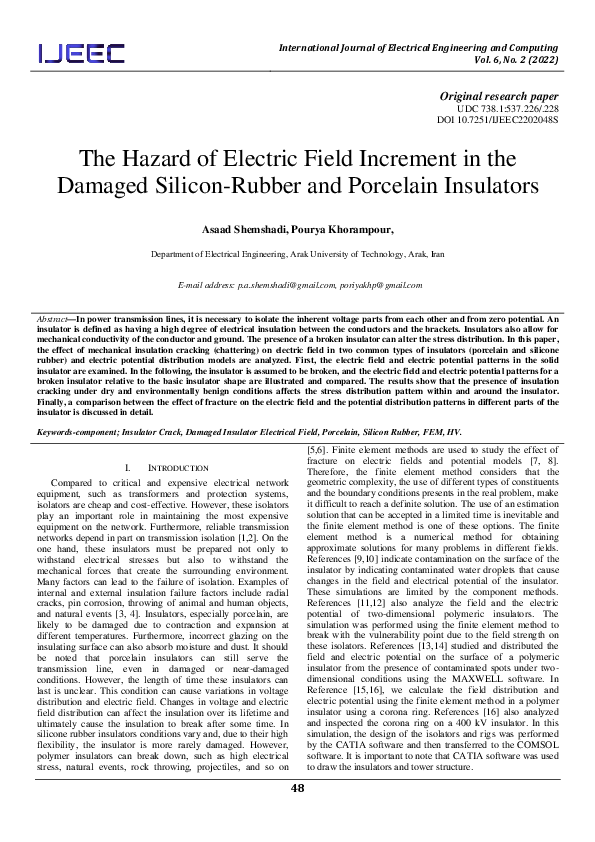 (PDF) The Hazard of Electric Field Increment in the Damaged Silicon ...