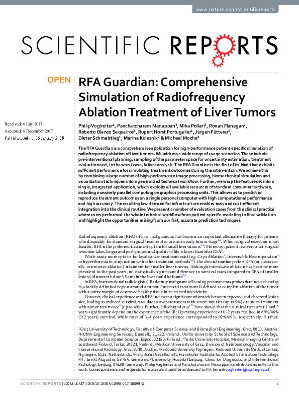 (PDF) RFA Guardian: Comprehensive Simulation of Radiofrequency Ablation ...